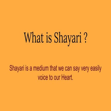 Shayari | PPTX