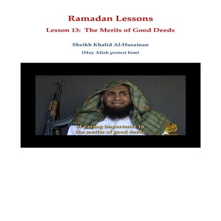 ramadan-lessons-lesson-13-the-merits-of-deeds | PDF