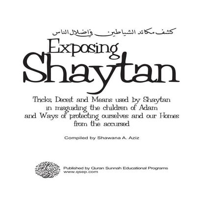 Exposing Shaytan | PDF