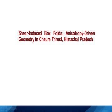 Shear Induced Box Folds Anisotropy Driven Geometry Pptx