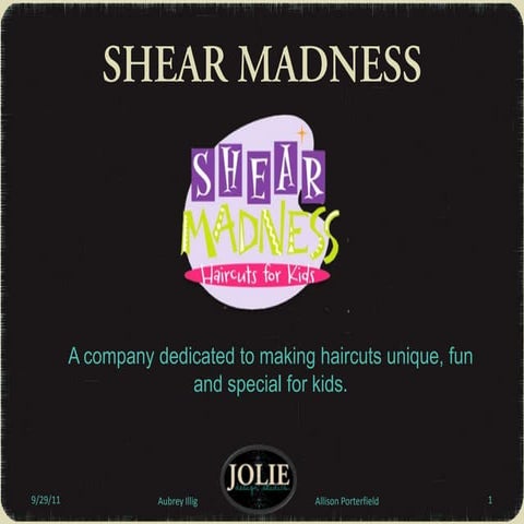 Shear Madness Project Review #1 | PPTX