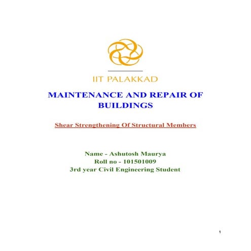Shear strengthening of structural members | PDF