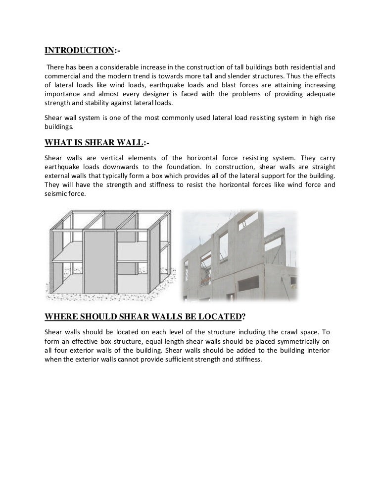 How To Design A Shear Wall