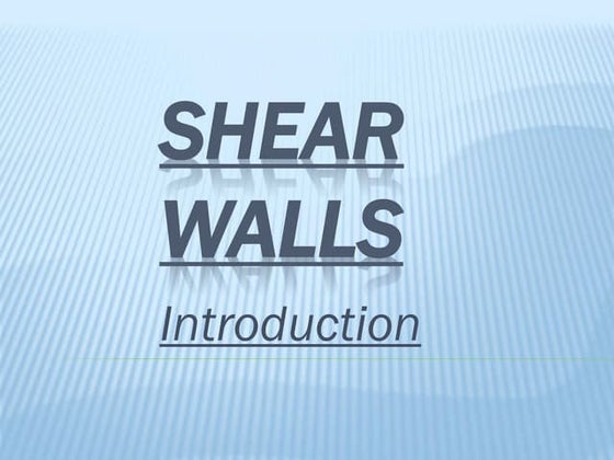 Shear walls and re entrant corners | PDF | Civil Engineering Industry ...