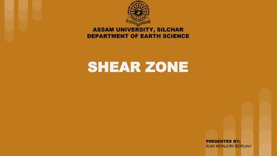 Shear zones. | PPTX