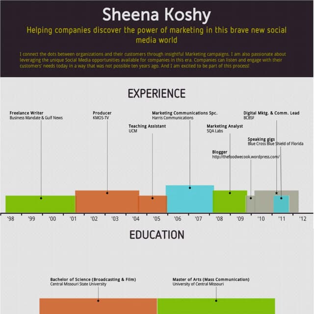 My Resume as an Infograph | PDF