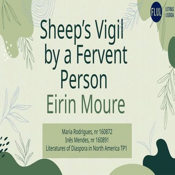 "Sheep's Vigil by a Fervent Person" Analysis.pptx