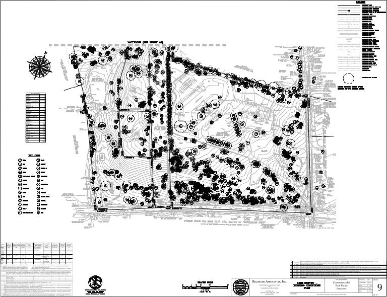 Sheet 09 (Tree Survey Existing Conditions) 09 34 X 44