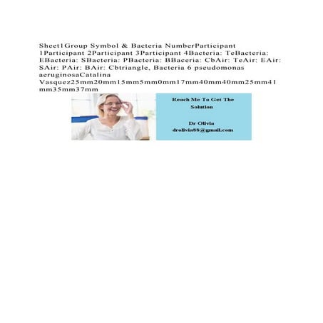 Sheet1Group Symbol & Bacteria NumberParticipant 1Participant 2Part.docx