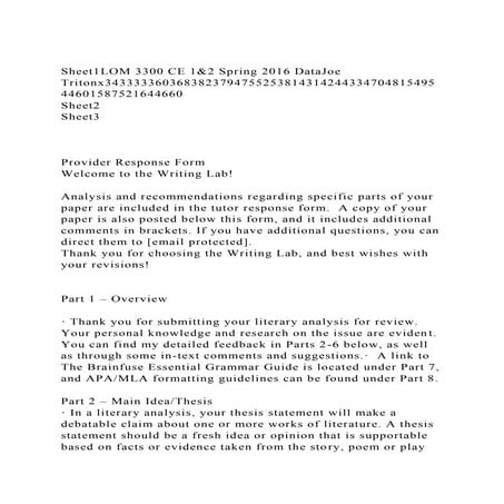 Sheet1LOM 3300 CE 1&2 Spring 2016 DataJoe Tritonx34333336036838237.docx