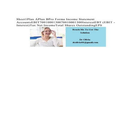 Sheet1Plan APlan BPro Forma Income Statement AccountsEBIT700100013.docx