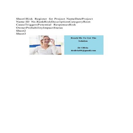 Sheet1Risk Register for Project NameDateProject NameID No.RankRis | PDF