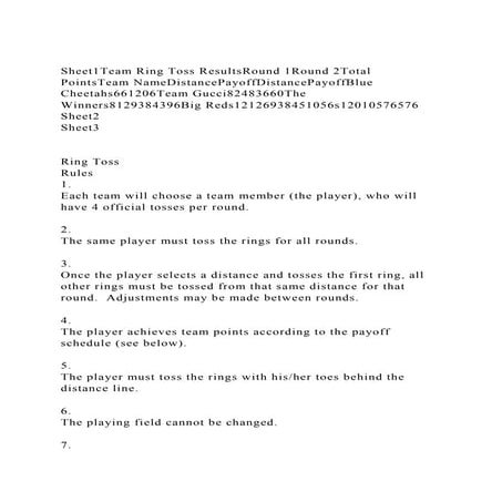 Sheet1Team Ring Toss ResultsRound 1Round 2Total PointsTeam NameDis.docx