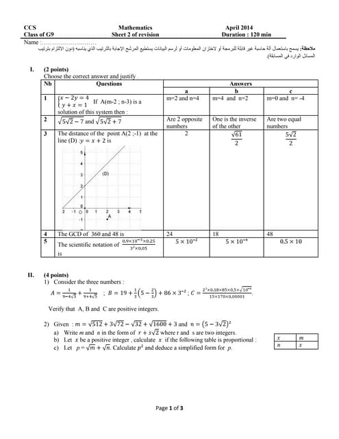 Vectors and translations worksheet | PDF