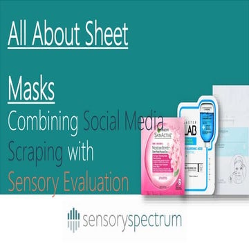 All about sheet masks! | PPTX