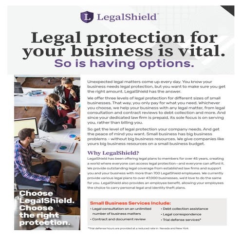 LegalShield Small Business Plans | PDF