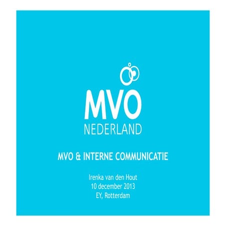 MVO en Communicatie | PPTX