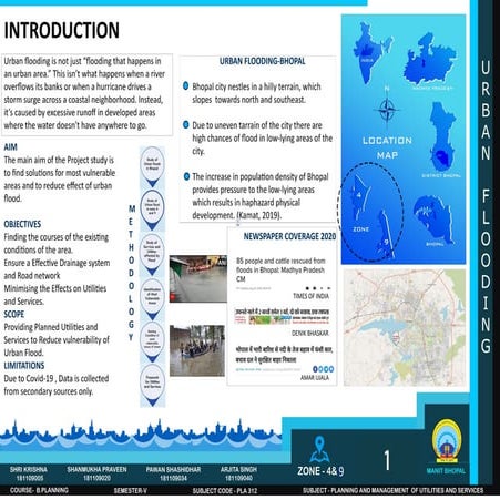 urban floods - case study of Bhopal , ward no-4 and 9 | PDF