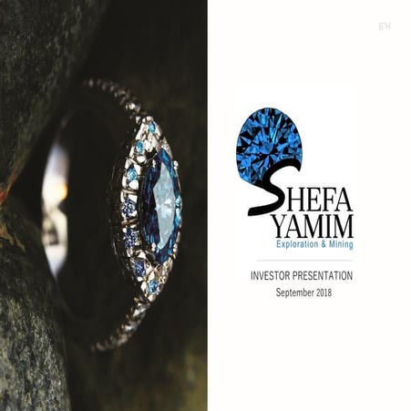 Shefa Yamim Sept 2018 corporate presentation | PPT