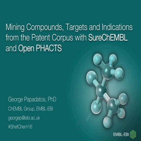 Surechembl And Open Phacts Ppt