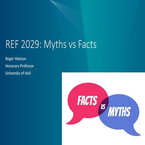 Research Excellence Framework Exercise 2029 | PPTX