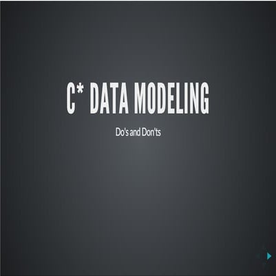 C* Data Modeling | PPT