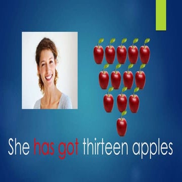 She has got thirteen apples | PPTX