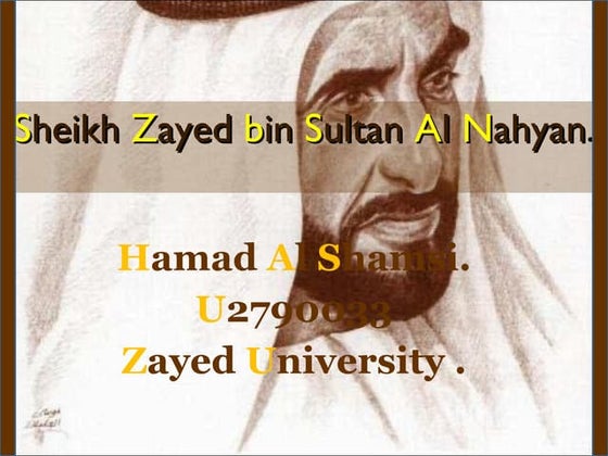 Sheikh Zayed))) | PPT