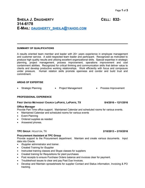 PAC Resume - April 2016 MP v3 | PDF