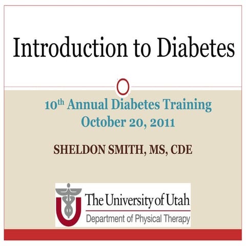 Introduction to Diabetes | PPT