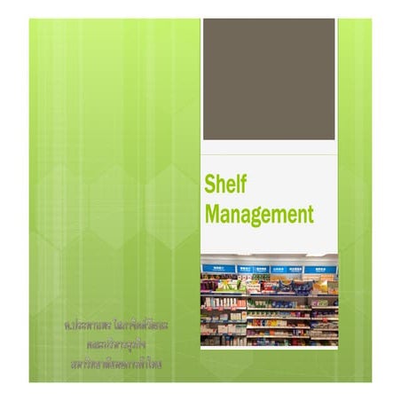 Shelf management NANO MBA 4 | PDF