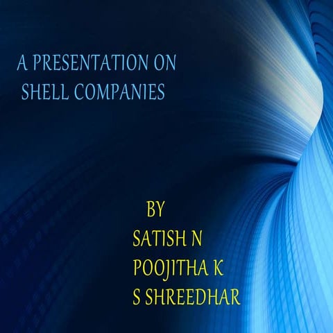 Shell companies | PPTX