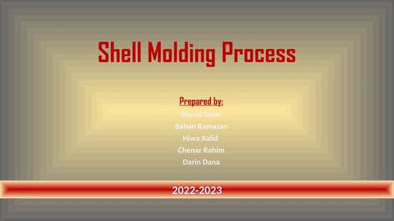 TYPES of moulding processes used in casting-MP2 | PPTX