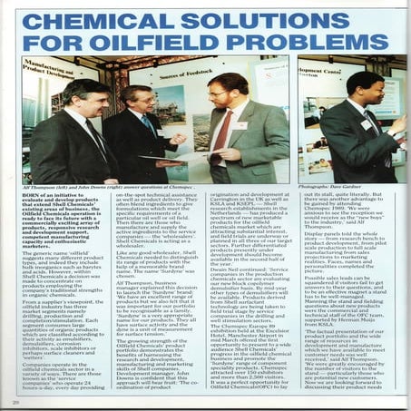 Shell's Oilfield Chemicals Business in 1989 | PDF