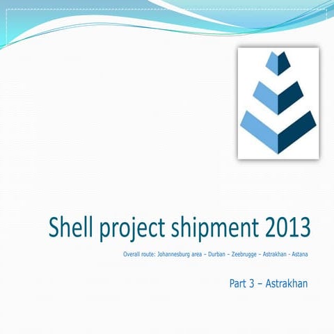 Shell project shipment 2013 part 3 astrakhan | PPT