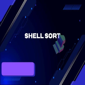 Shell Sort Algorithm Explained with Example and Complexity | PDF
