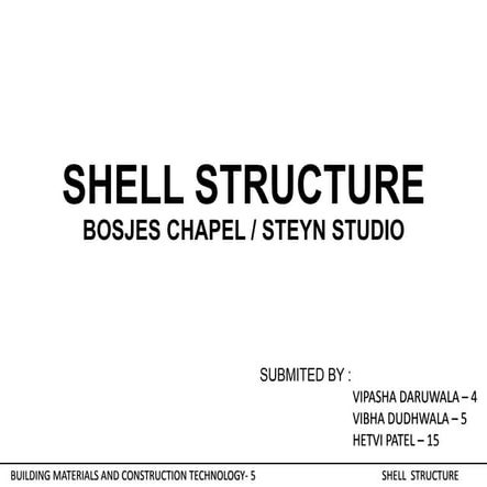 Shell structure | PPTX
