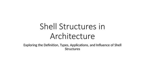 Shell Structures : Design & Efficiency!! | PDF | Construction Industry | Industries