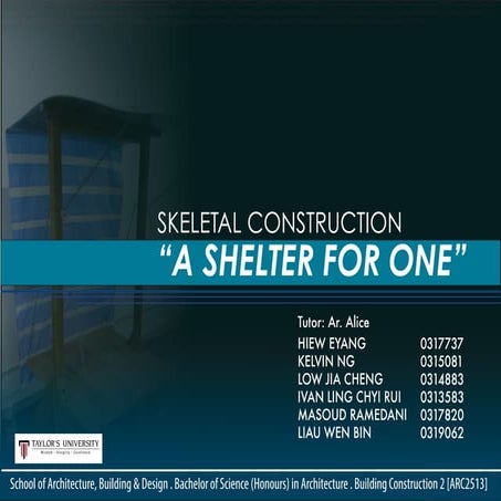 Shelter for One | PPT