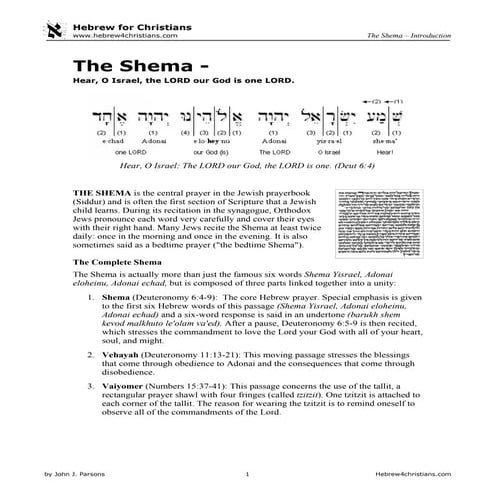 Shema intro | PDF