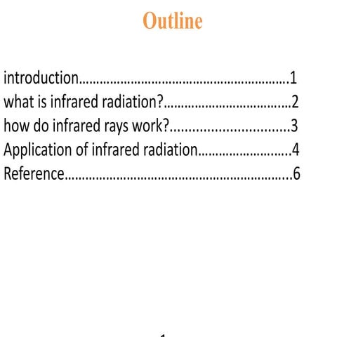 infrared radiation pptx | PPTX