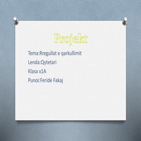 Shenjat rrugore | PPTX