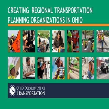 Creationg Regional Transportation Planning Organizations in Ohio | PPT