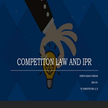 Competition Law and IPR | PPTX