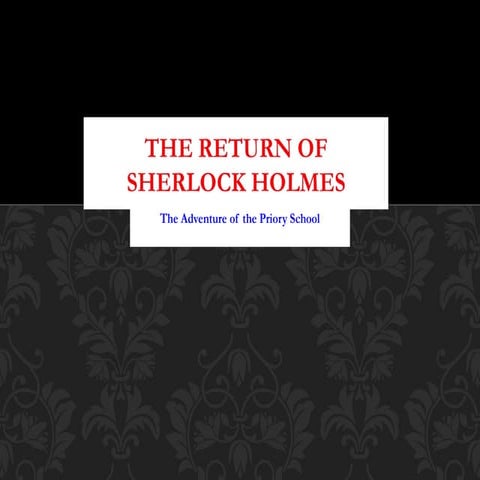 Sherlock Holmes Project | PPT