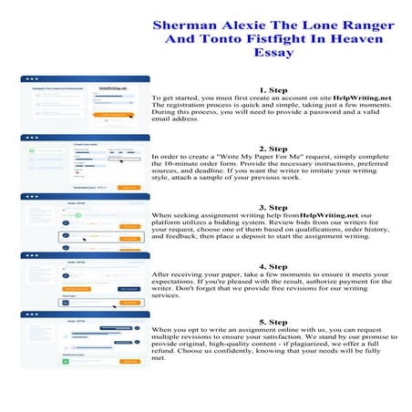 Sherman Alexie The Lone Ranger And Tonto Fistfight In Heaven Essay | PDF