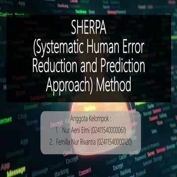 Review HR Tools "SHERPA" | PPTX