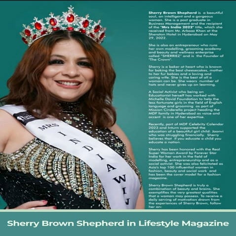 Sherry Brown Shepherd featured in Lifestyle magazine | PDF