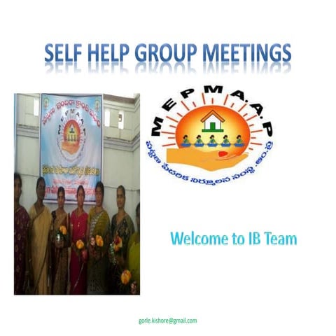 SELF HELP GROUP MEETINGS | PPTX