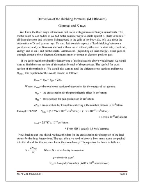 Lecture 6-Radiation Shielding | PPT